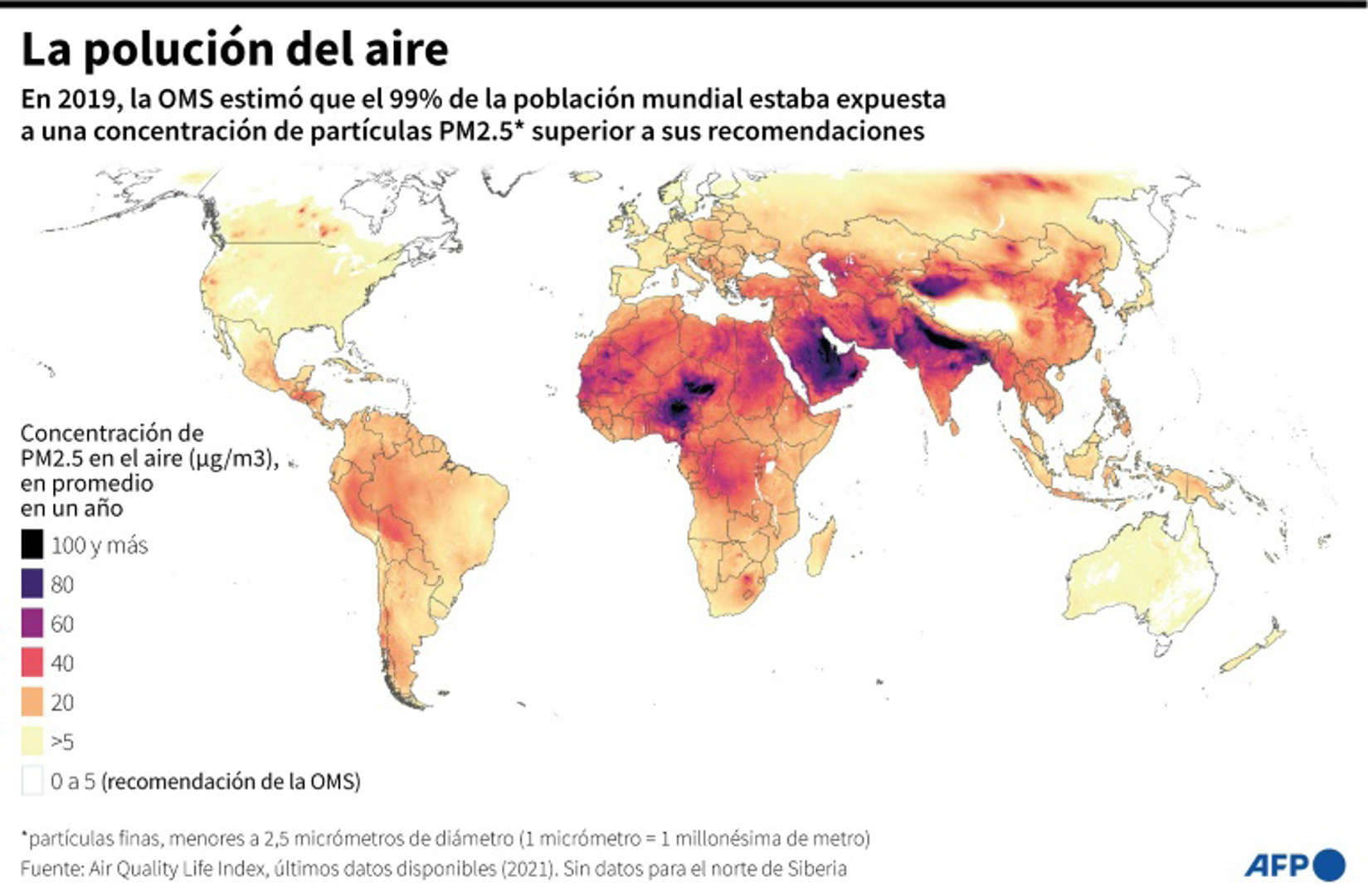 La contaminación del aire es el mayor riesgo a la salud humana
